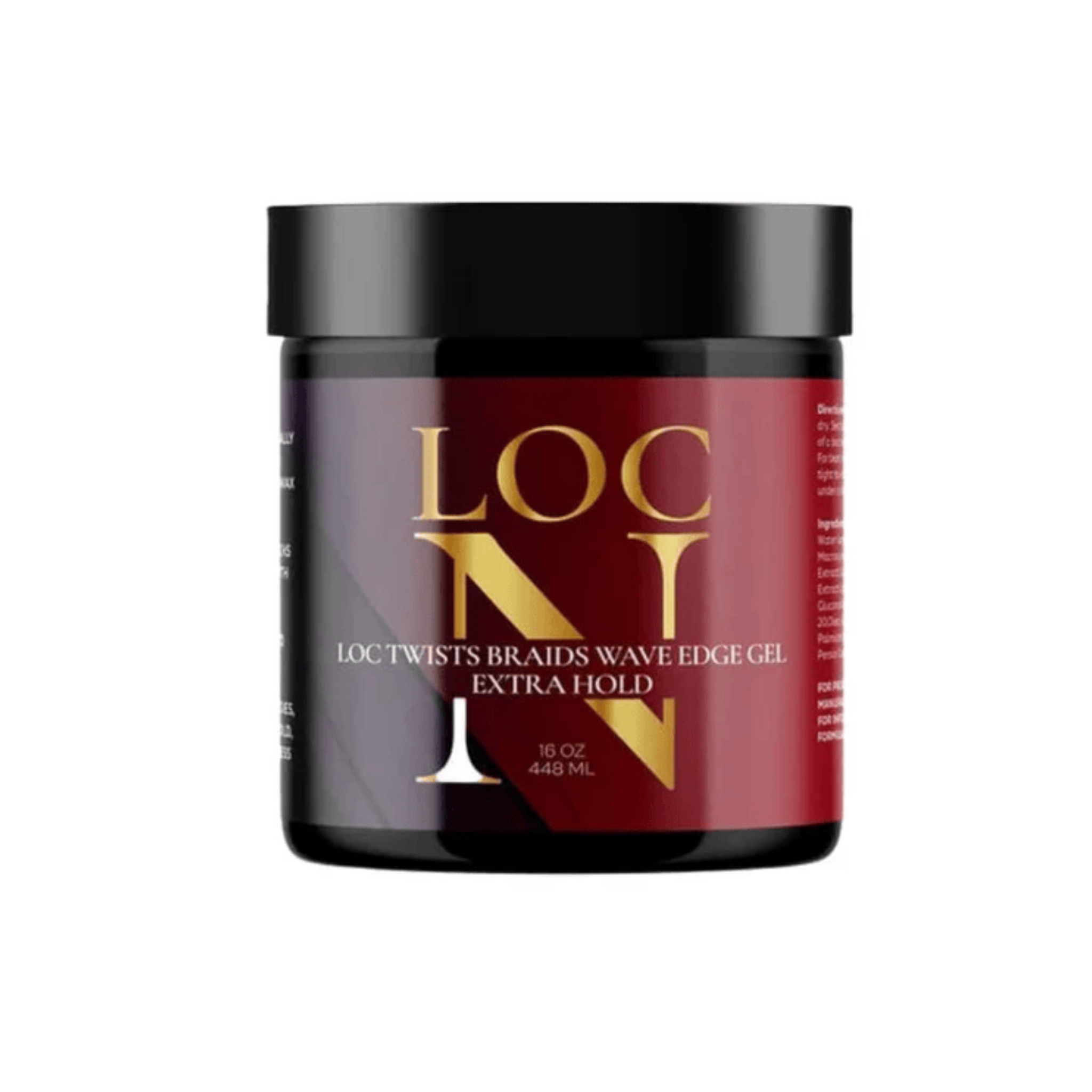 Loc N Gel - Extra Hold - Locs Twists Braids Wave Edge Gel (16 oz ...